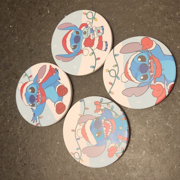 Disney | Holiday | New Disney Stitch Set 4 Coasters | Poshmark